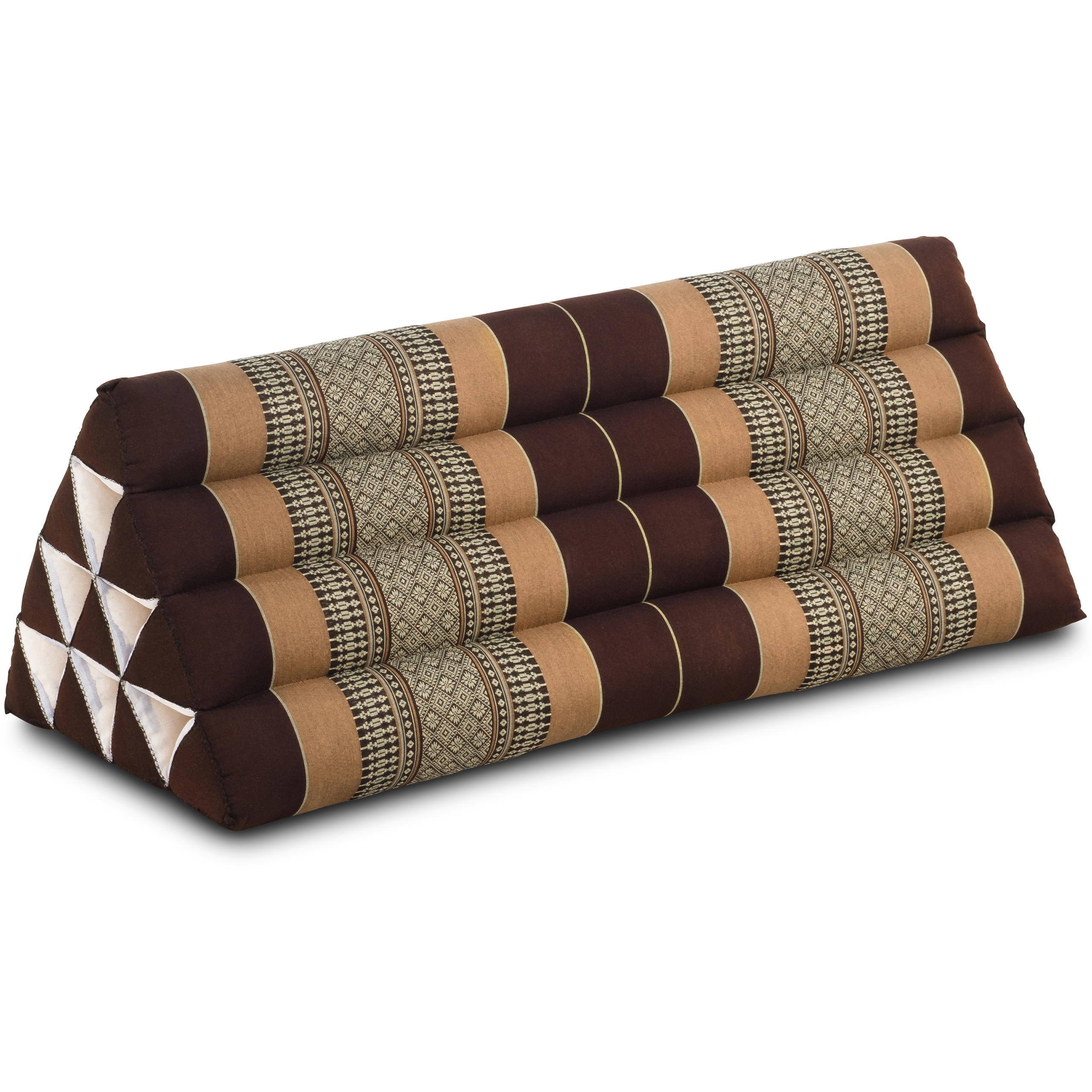 Coussin triangulaire large en kapok | Marron | 1018570009